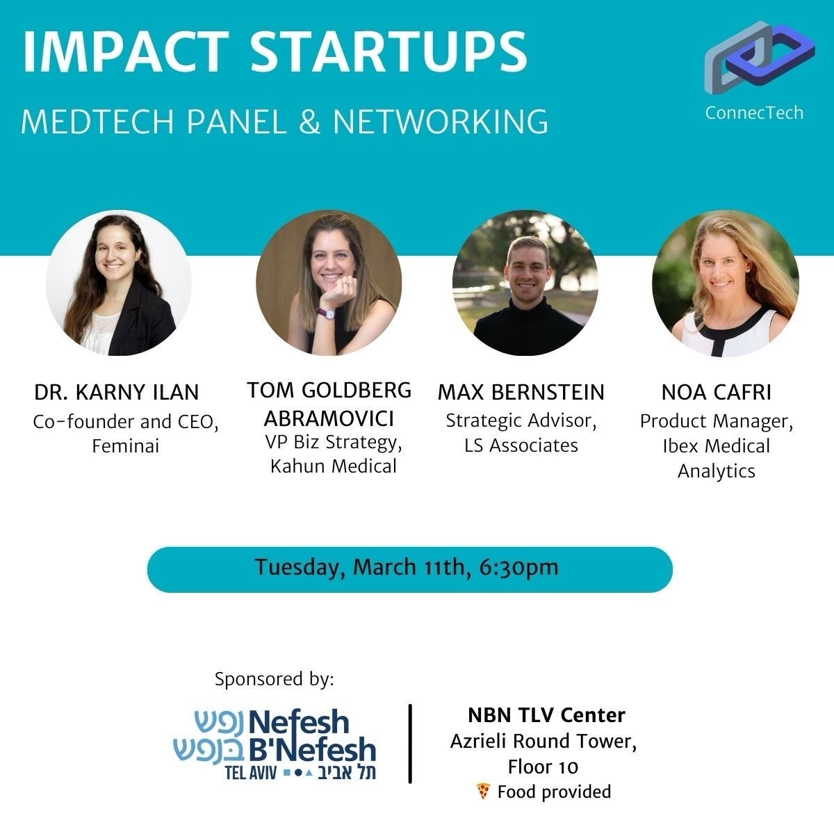 Impact Startup: Medtech Panel & Networking - Nefesh B'Nefesh