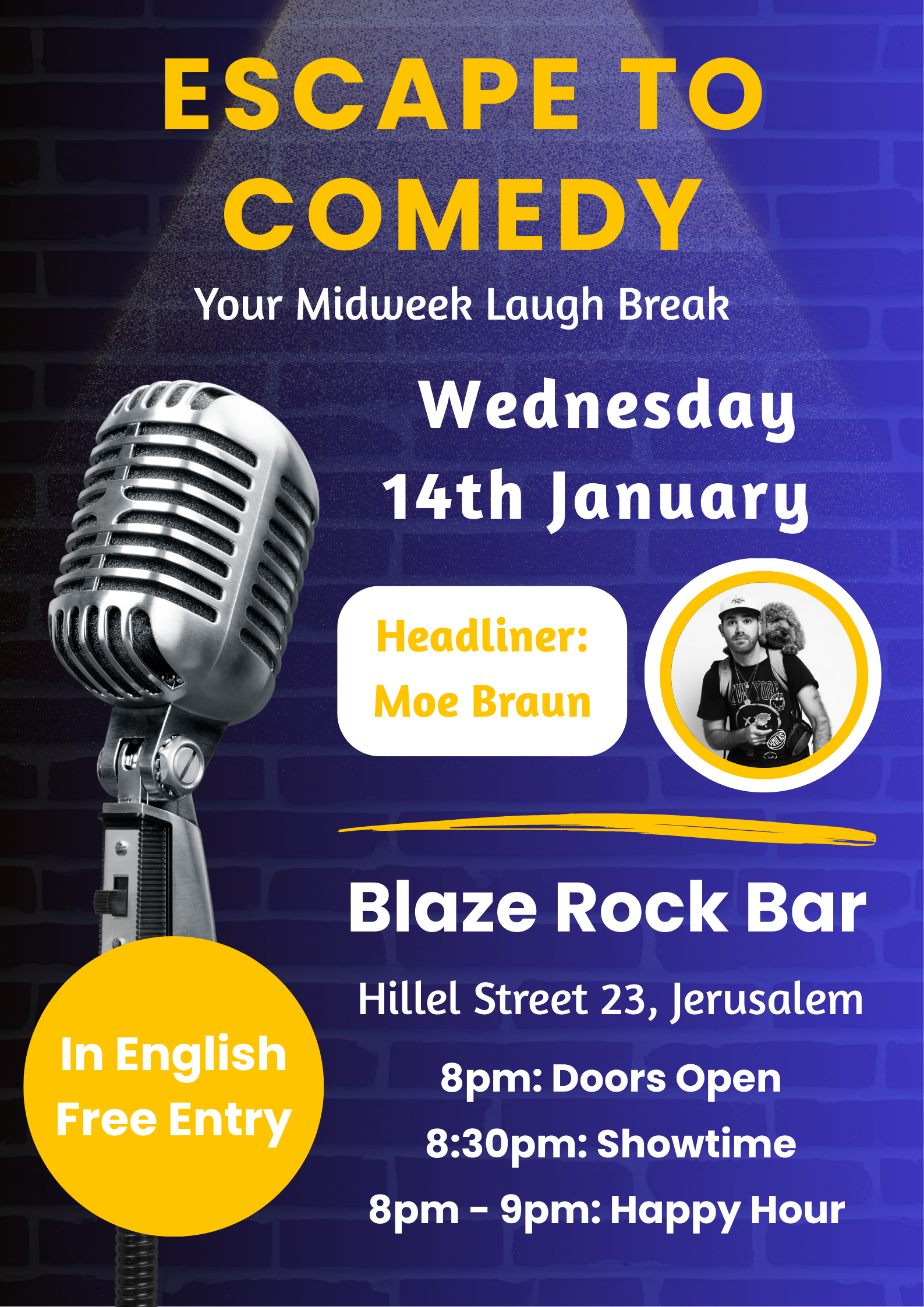 Escape to Comedy #18 - Your Midweek Laugh Break - Nefesh B'Nefesh
